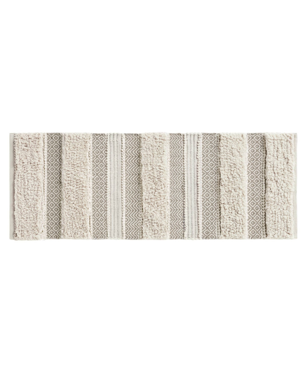 Click here for Ink+Ivy Asher Woven Texture Stripe Bath Rug  22 x... prices