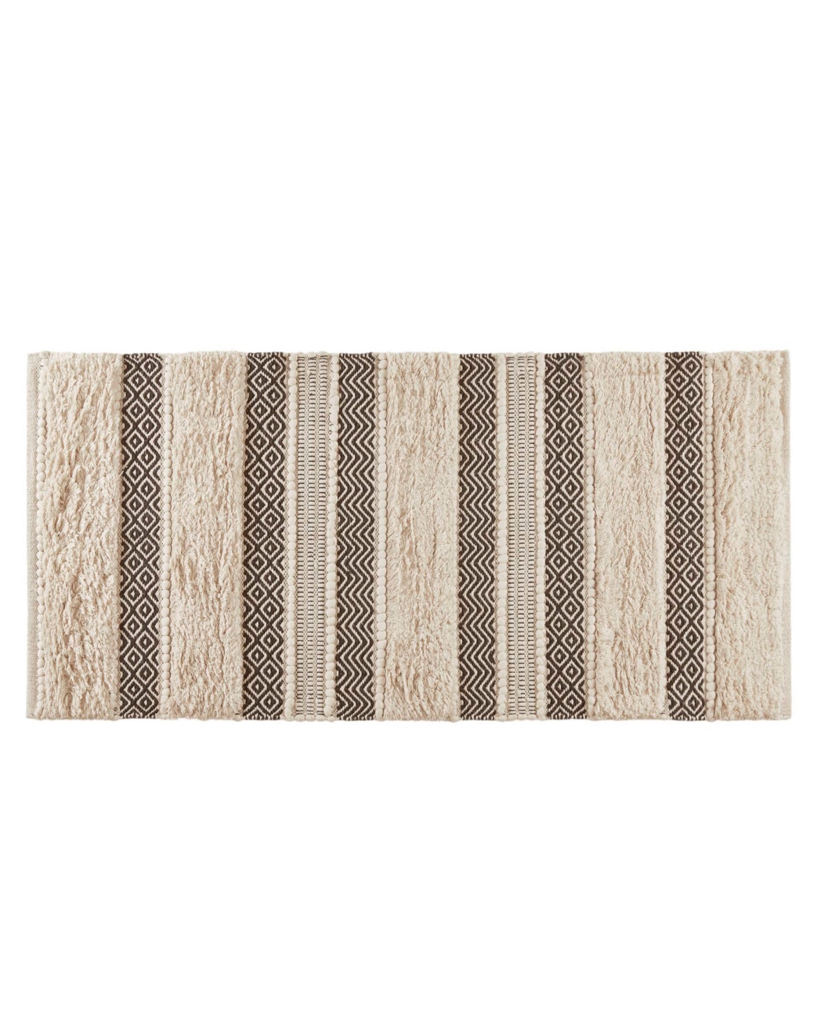 Click here for Ink+Ivy Asher Woven Texture Stripe Bath Rug  22 x... prices