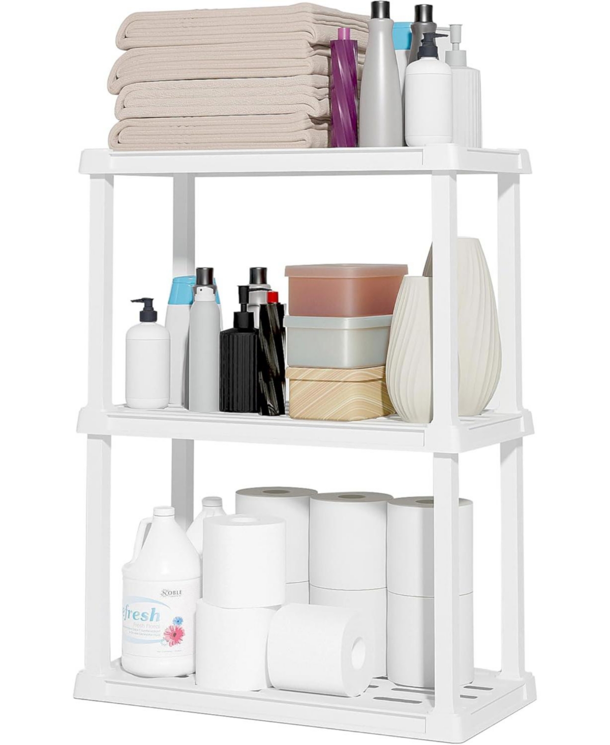 Click here for Iris Usa 3-Tier Light Duty Plastic Shelf 150lb Cap... prices