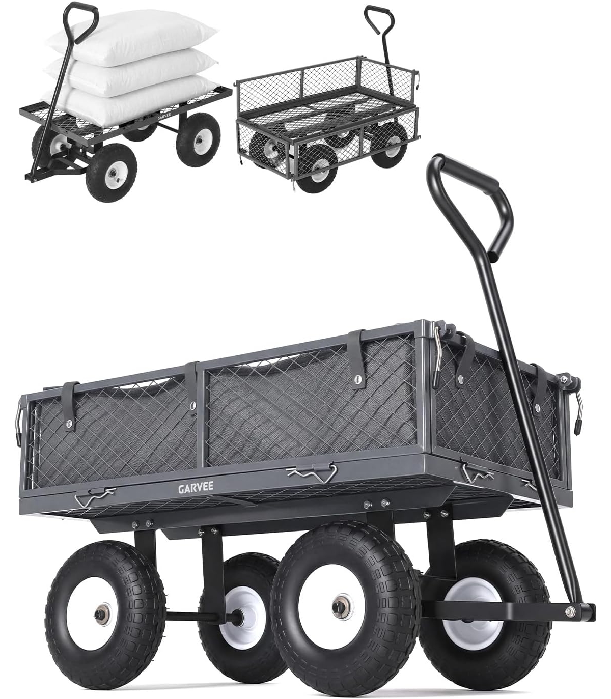 Click here for gaomon 400 lbs Heavy Duty Steel Garden Cart with R... prices