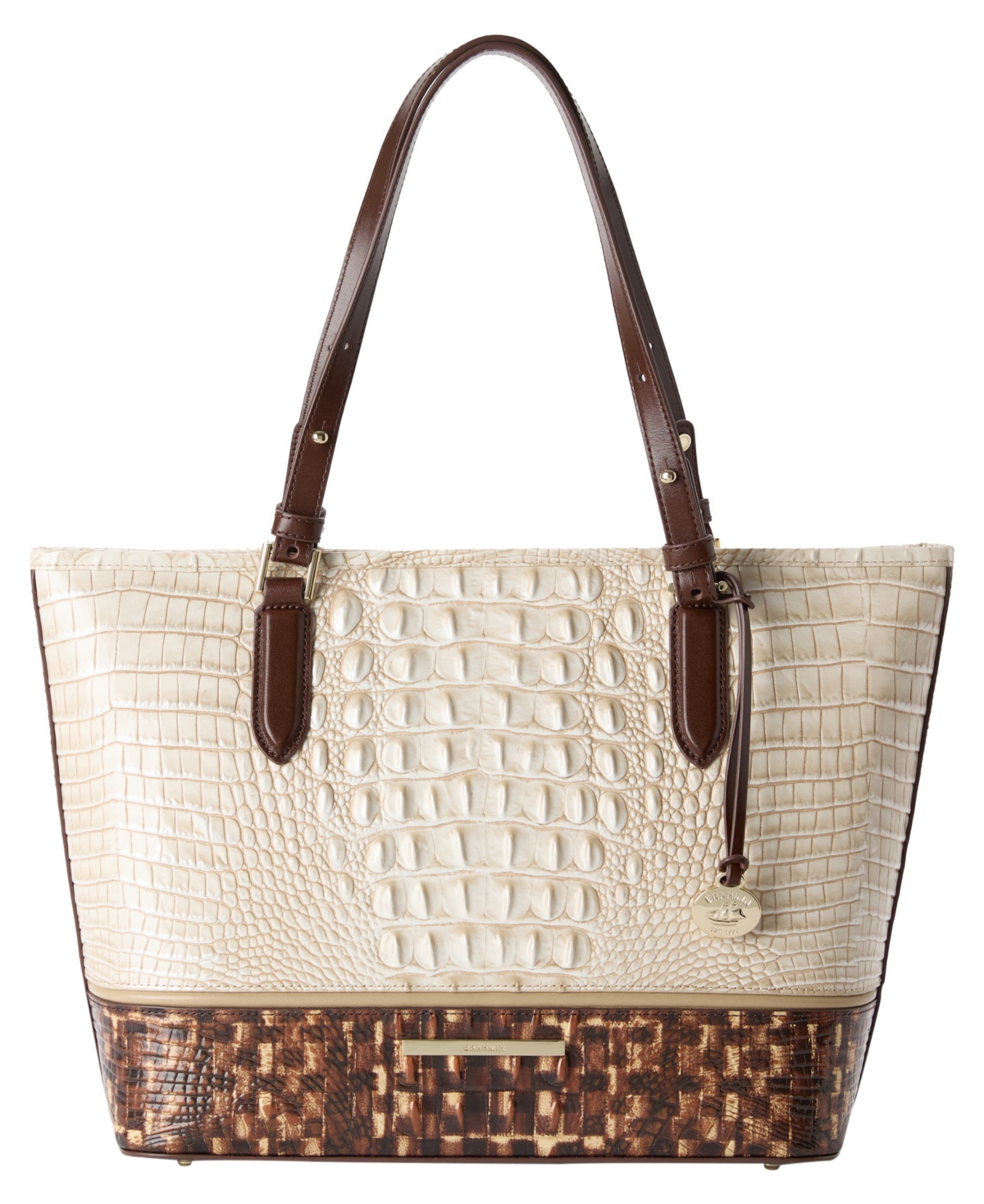 Click here for Brahmin Asher Zip-Top Large Tote Handbag - Multi B... prices