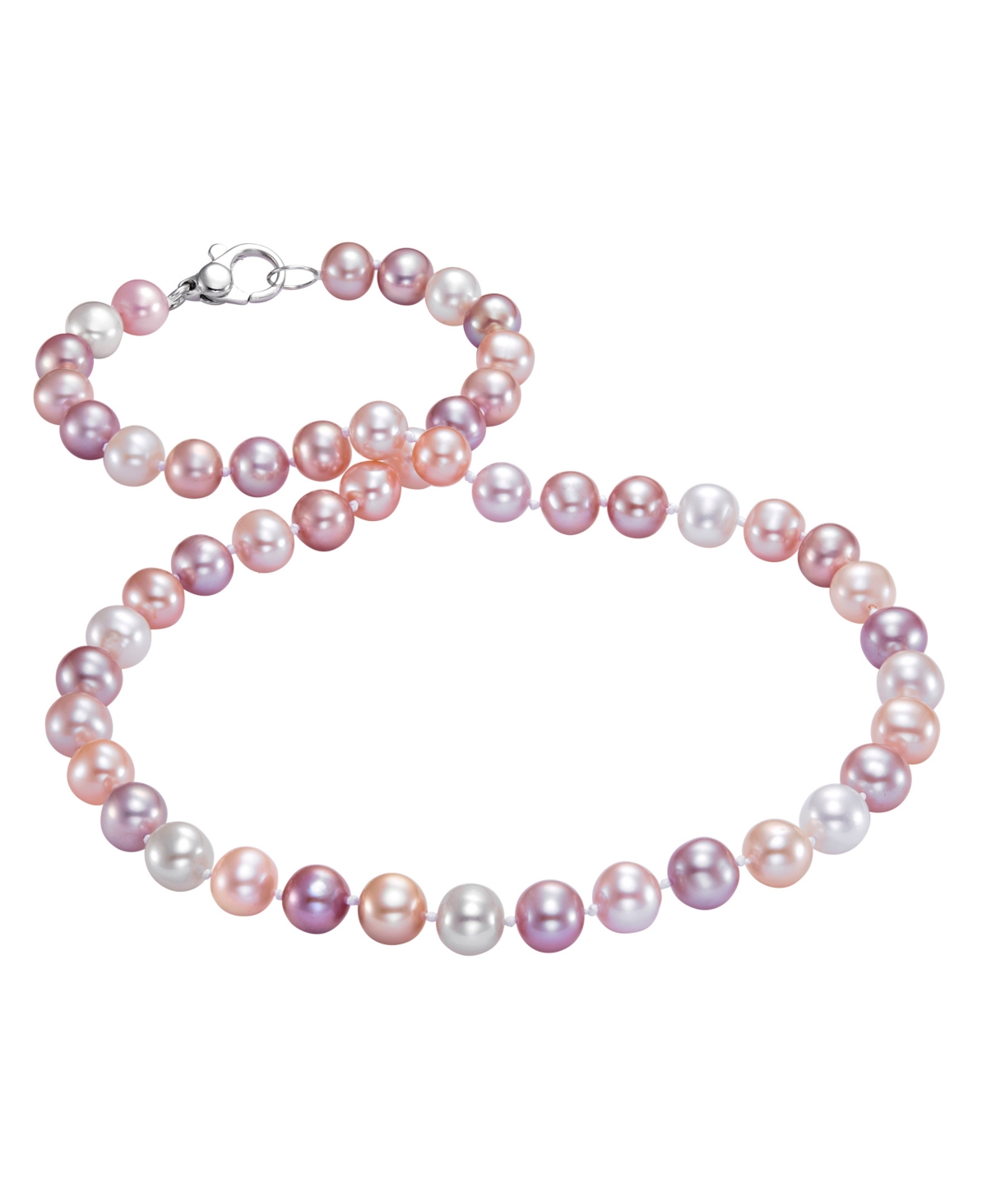 Click here for Macys Freshwater Pearl (8-9mm) Necklace in Sterlin... prices