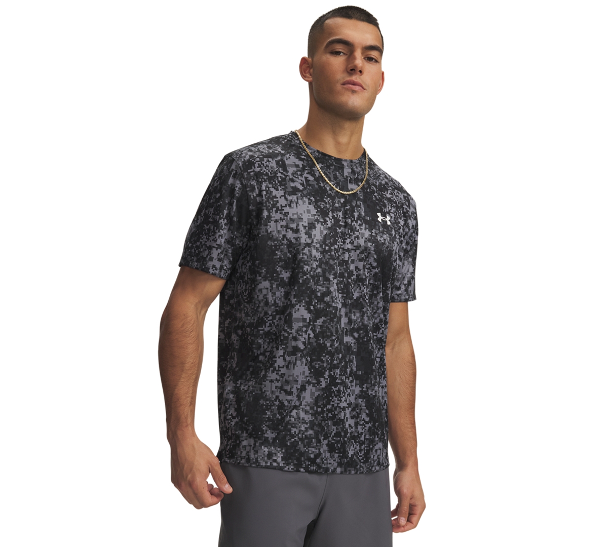 Click here for Under Armour Mens Tech Printed T-Shirt - Black/Whi... prices