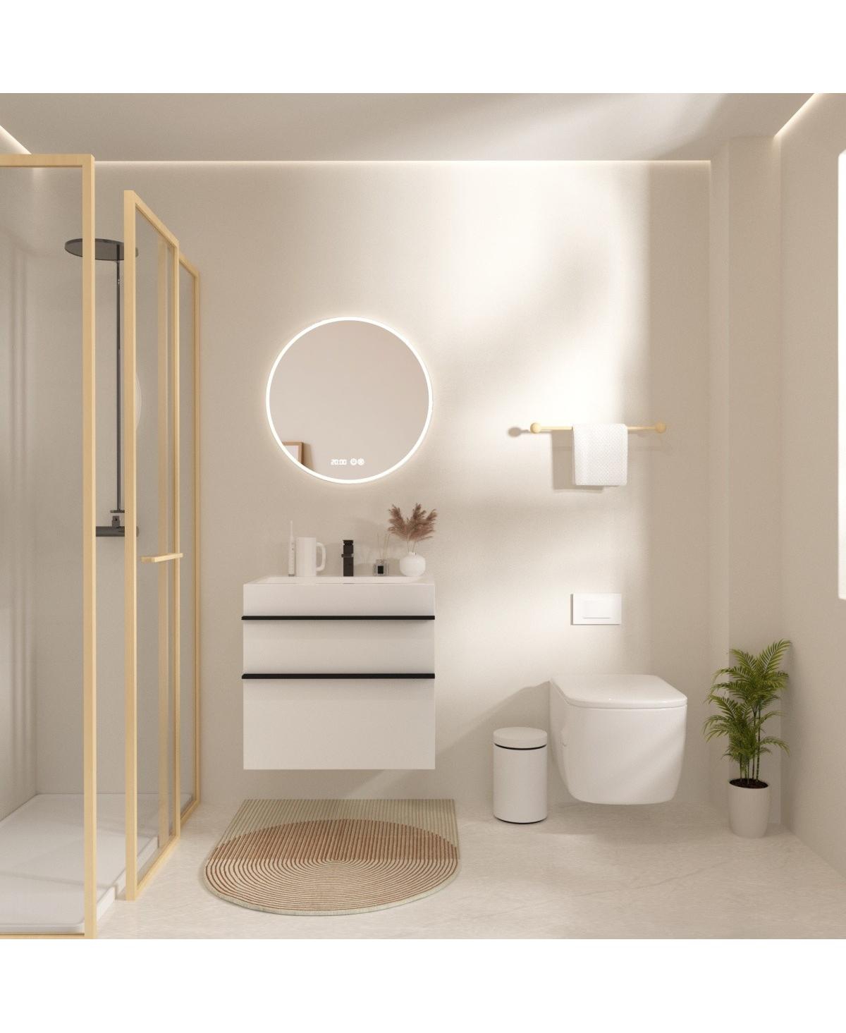 Click here for Sillysis Modern Wall Mounted Bathroom Vanity with... prices