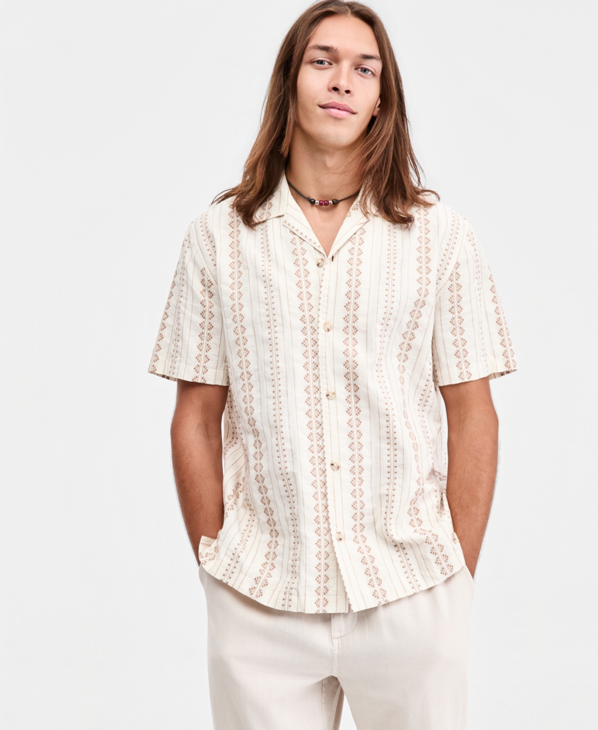Click here for Sun + Stone Mens Chase Camp Shirt  Macys Exclusive... prices