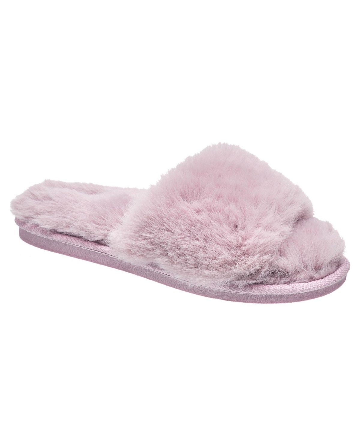 Click here for Nine West Womens Faux Fur Slippers Blush - Mauve prices