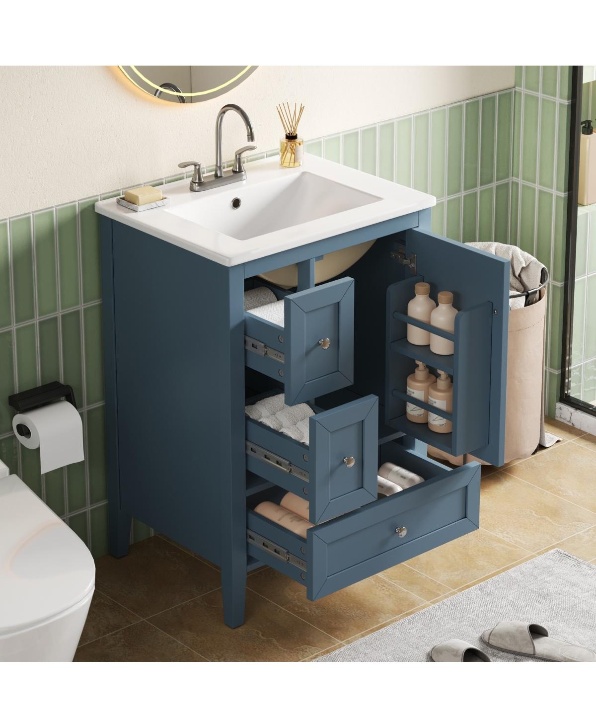 Click here for Sillysis Bathroom Vanity with Sink Freestanding St... prices