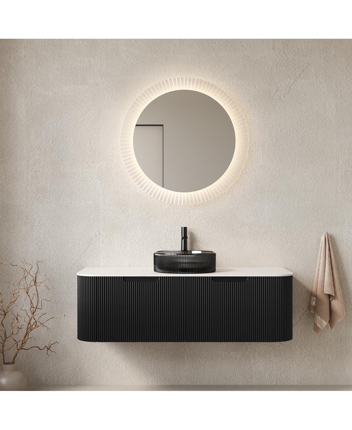 Click here for Sillysis Wall Mounted Bathroom Vanity with Glass V... prices
