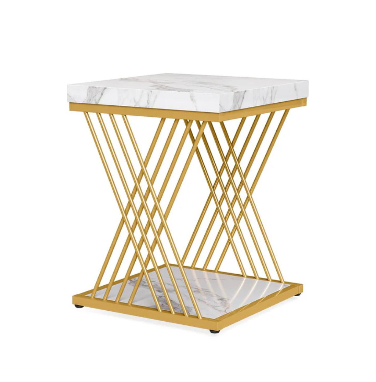 Click here for Slickblue Modern 2 Tier Side Table for Bedside Sof... prices