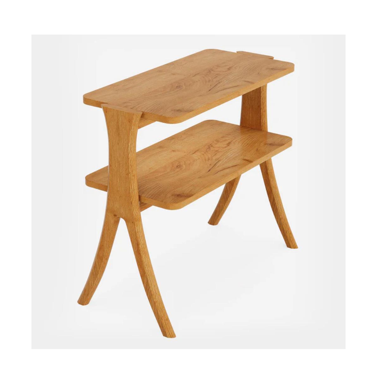 Click here for Slickblue Farmhouse Wood End Table 2-Tier Side Tab... prices