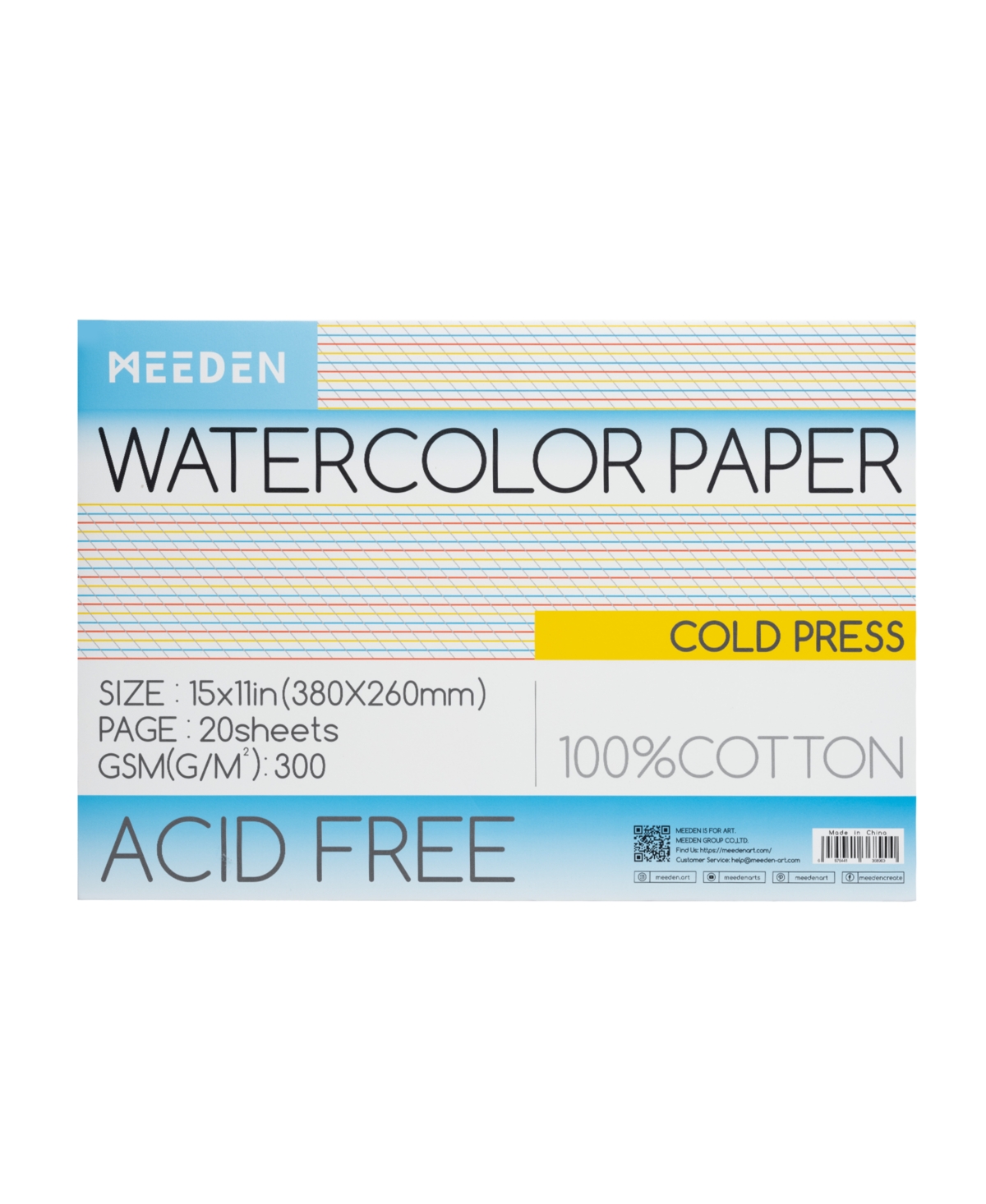 Click here for Meeden 15x10 Cold Press Watercolor Paper Pad 20 Sh... prices