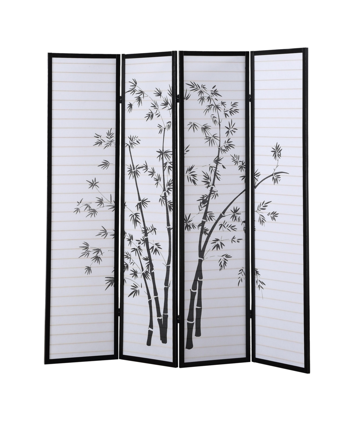 Click here for sumyeg Bamboo Print 4-Panel Framed Room Divider Sc... prices