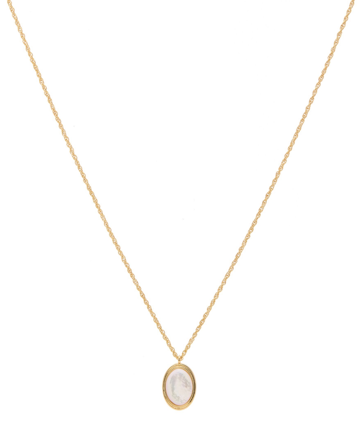 Click here for St. Moran Gold Imitation Pearl Oval Olivia Pendant... prices
