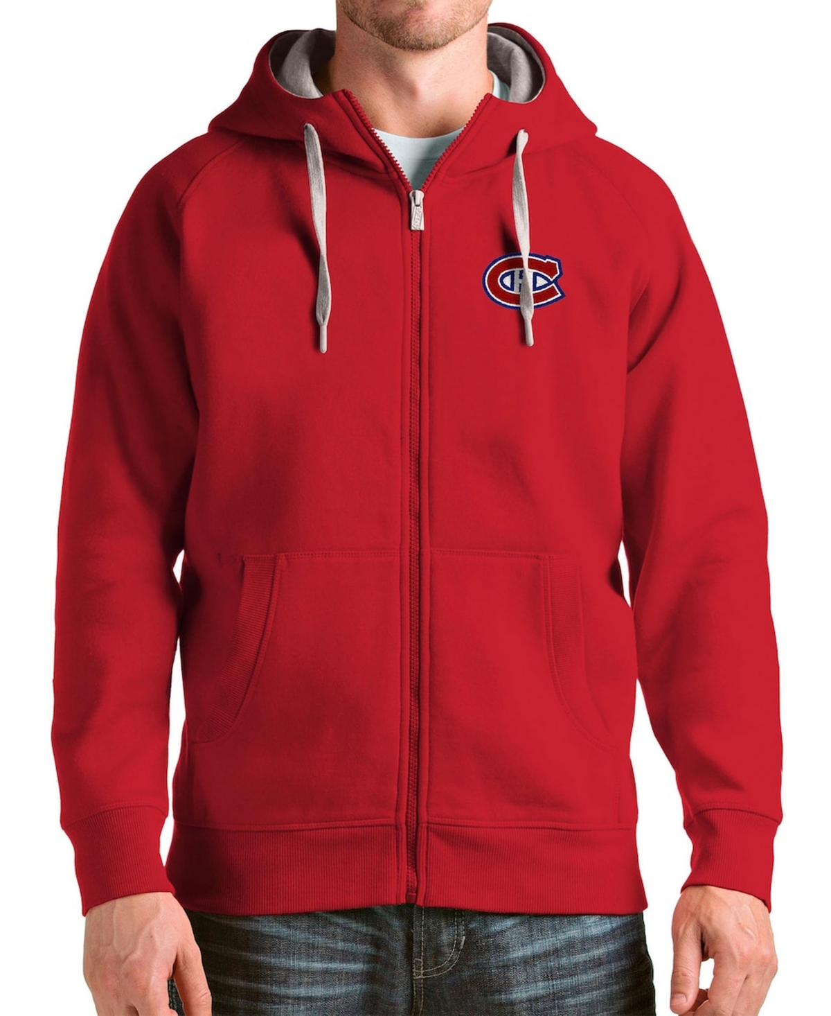 Click here for Antigua Mens Red Montreal Canadians Logo Victory F... prices