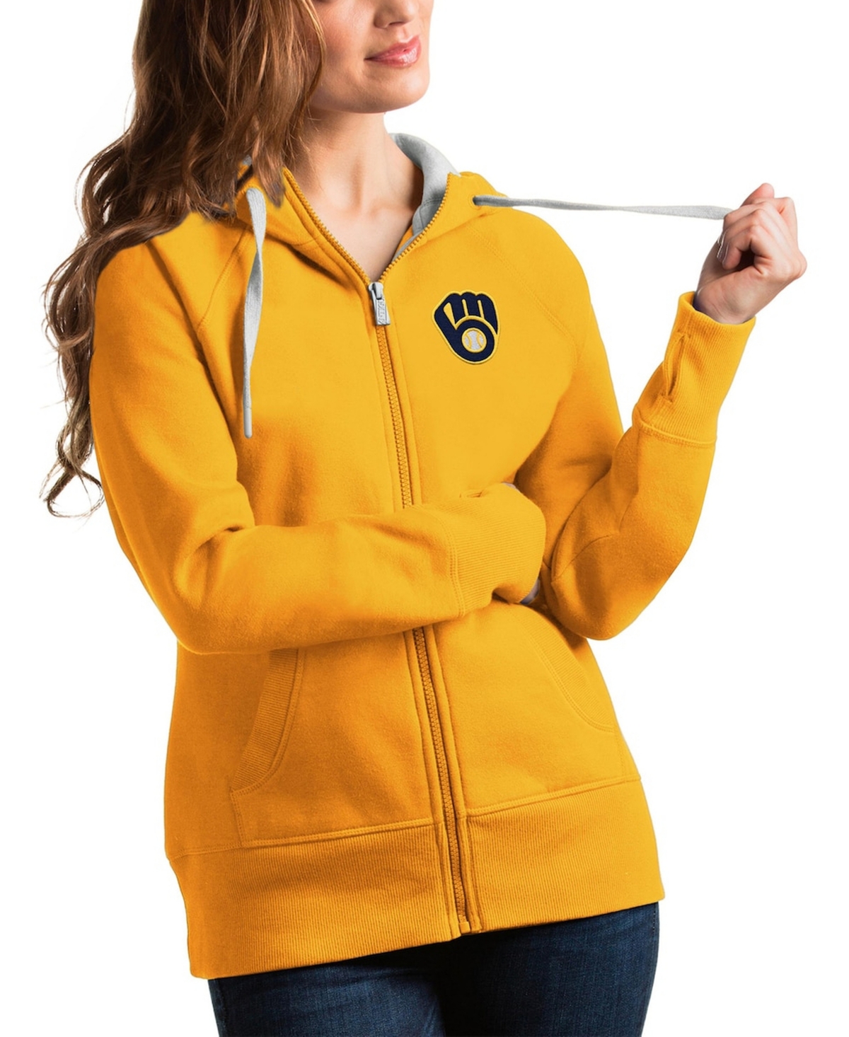 Click here for Antigua Womens Gold Milwaukee Brewers Victory Full... prices
