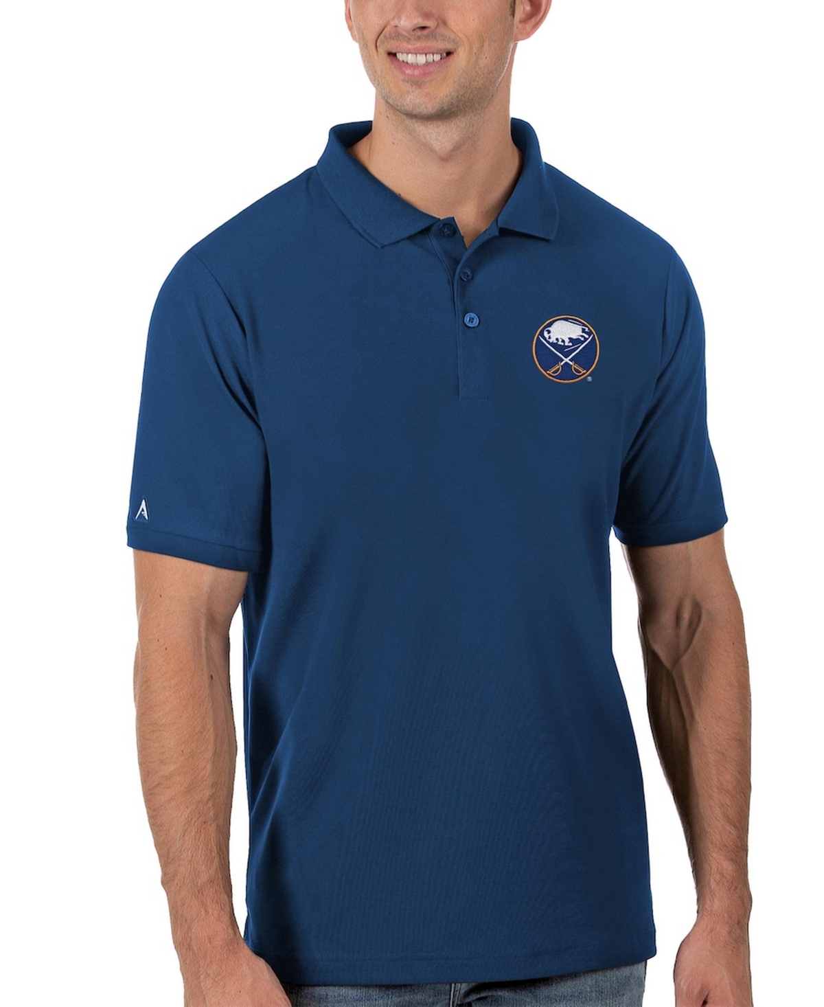 Click here for Antigua Mens Royal Buffalo Sabres Legacy Pique Pol... prices