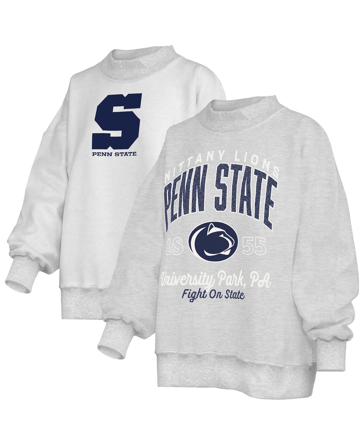 Click here for Pressbox Womens Heather Gray Penn State Nittany Li... prices