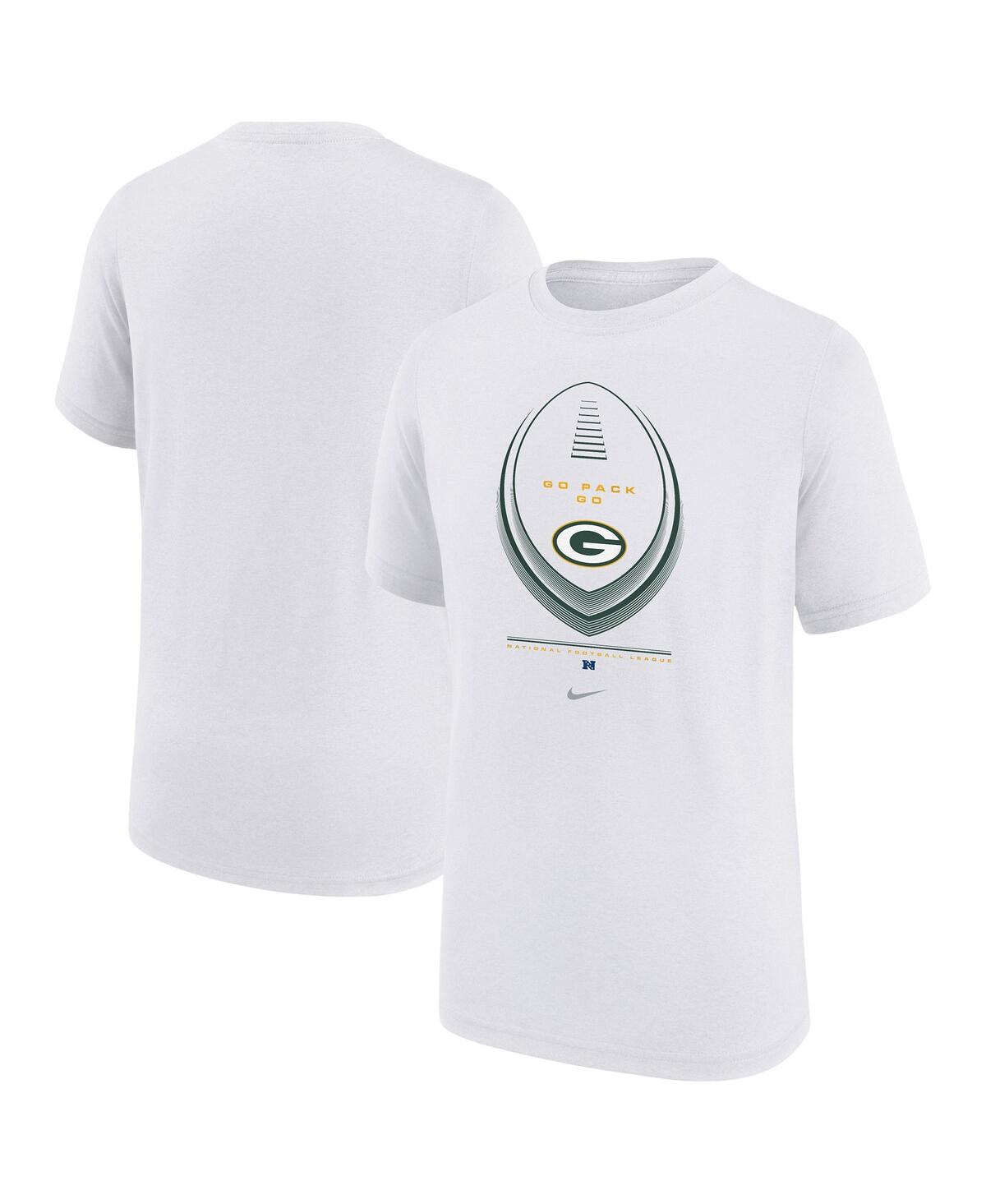 Click here for Nike Big Boys and Girls White Green Bay Packers Ic... prices