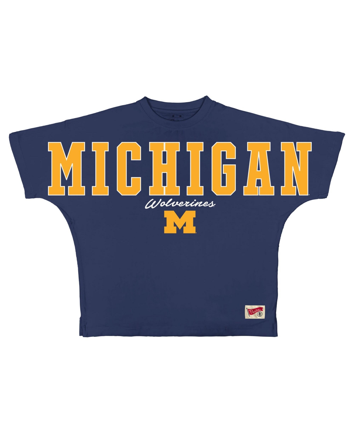 Click here for Pressbox Womens Navy Michigan Wolverines Flannigan... prices