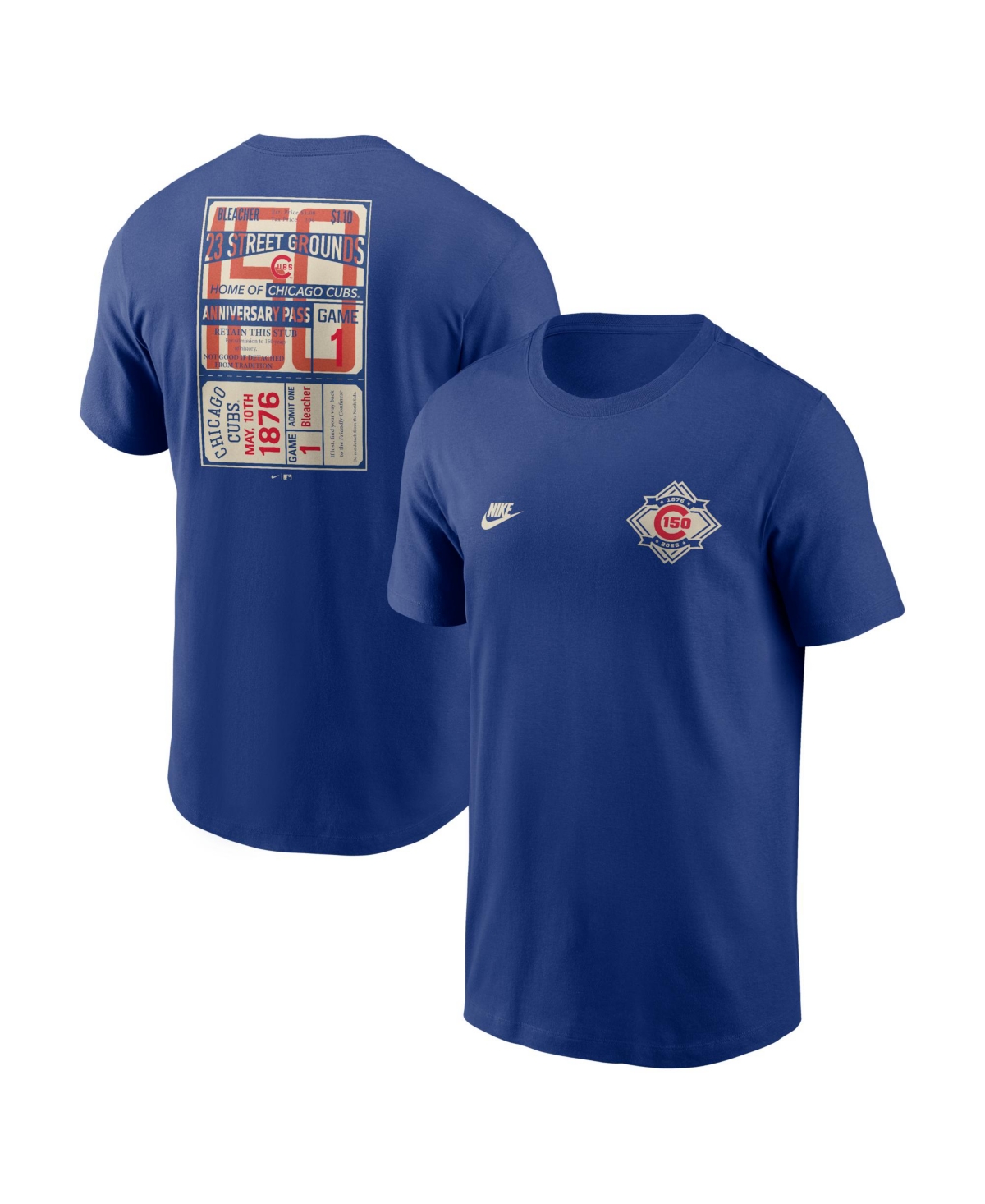Click here for Nike Mens Royal Chicago Cubs 150th Anniversary T-S... prices