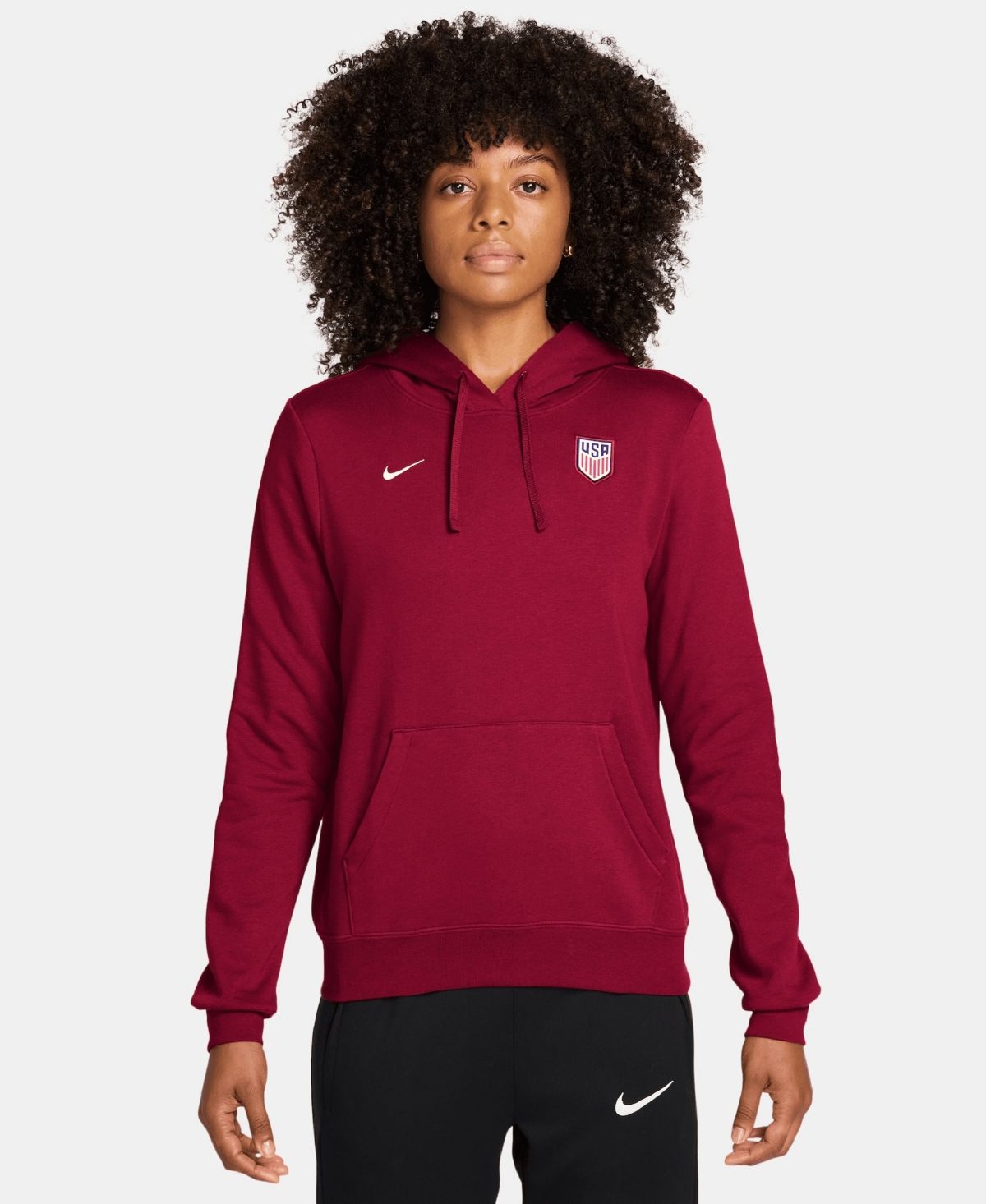 Click here for Nike Womens Red Usmnt Club Fleece Hoodie - Red prices