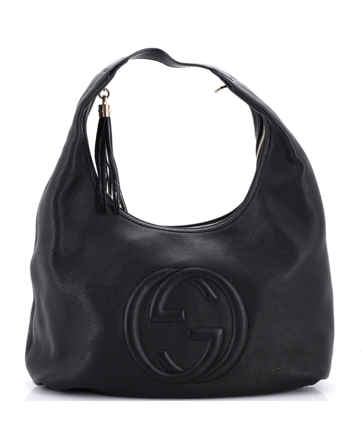 Click here for Pre-Owned Gucci Large Soho Hobo Leather - Black prices