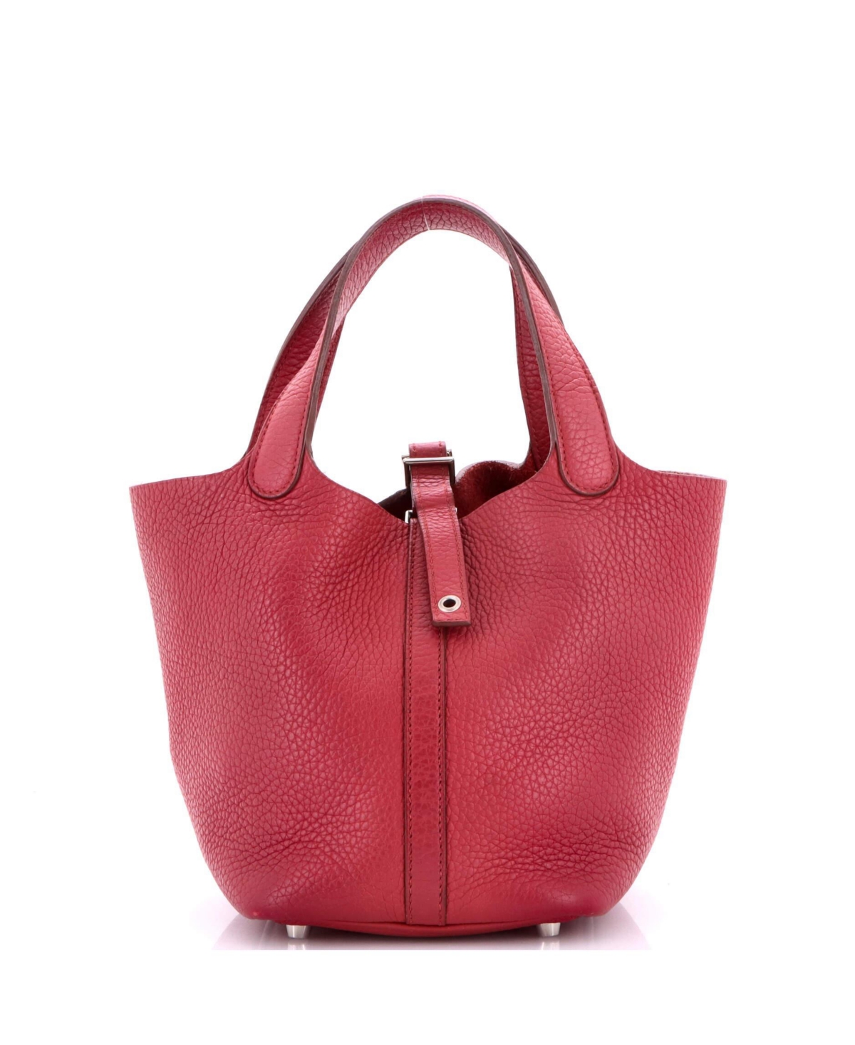 Click here for Pre-Owned HERMES Pm Picotin Bag Clemence - Red prices