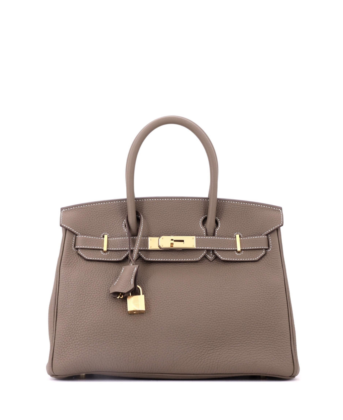 Click here for Pre-Owned HERMES Birkin 30 Handbag Grey Togo with... prices