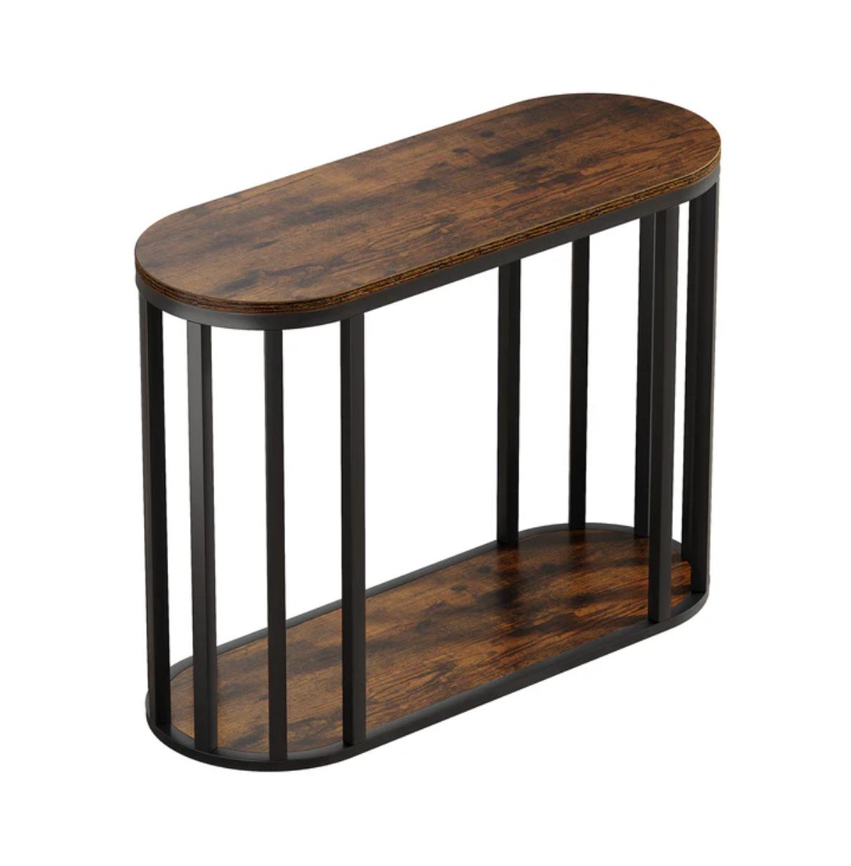Click here for Slickblue 2 Tier Industrial End Table with Storage... prices