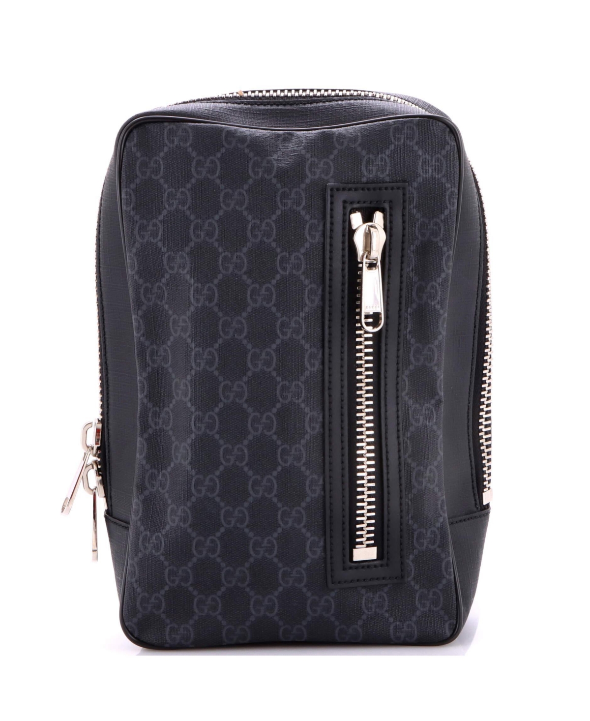 Click here for Pre-Owned Gucci Small Soft Zip Sling Bag Gg Coated... prices