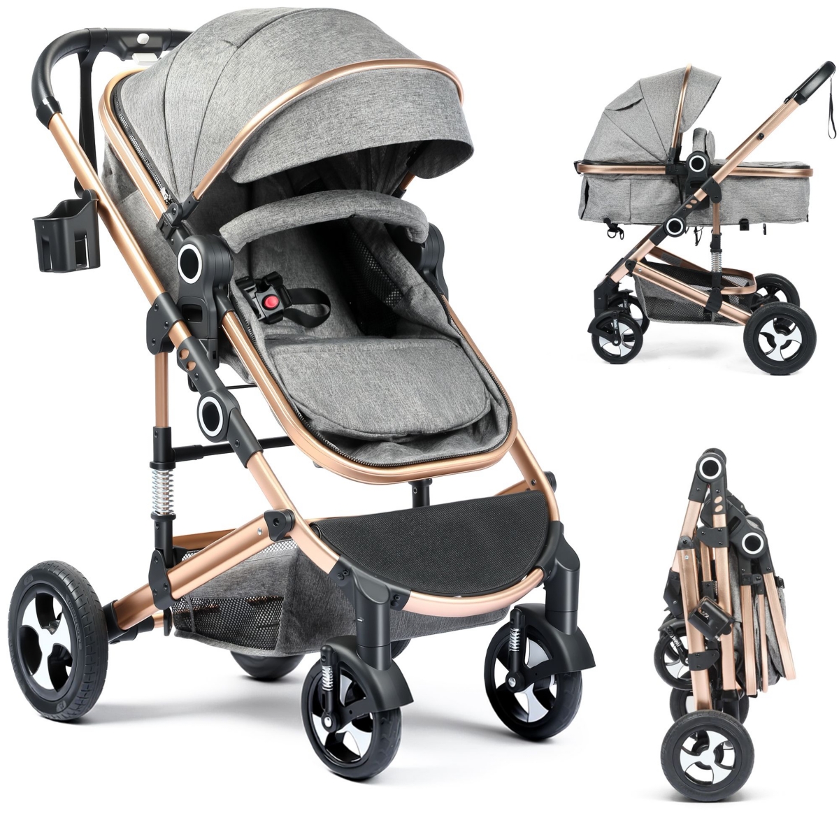 Click here for Kinder King Cozi 2 Convertible Baby Stroller  Fold... prices