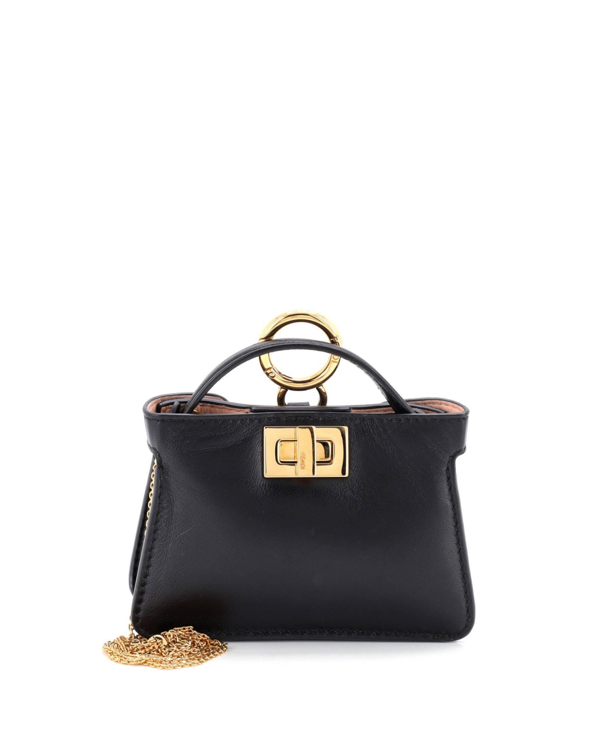 Click here for Pre-Owned Fendi Nano Peekaboo Bag Charm Leather -... prices