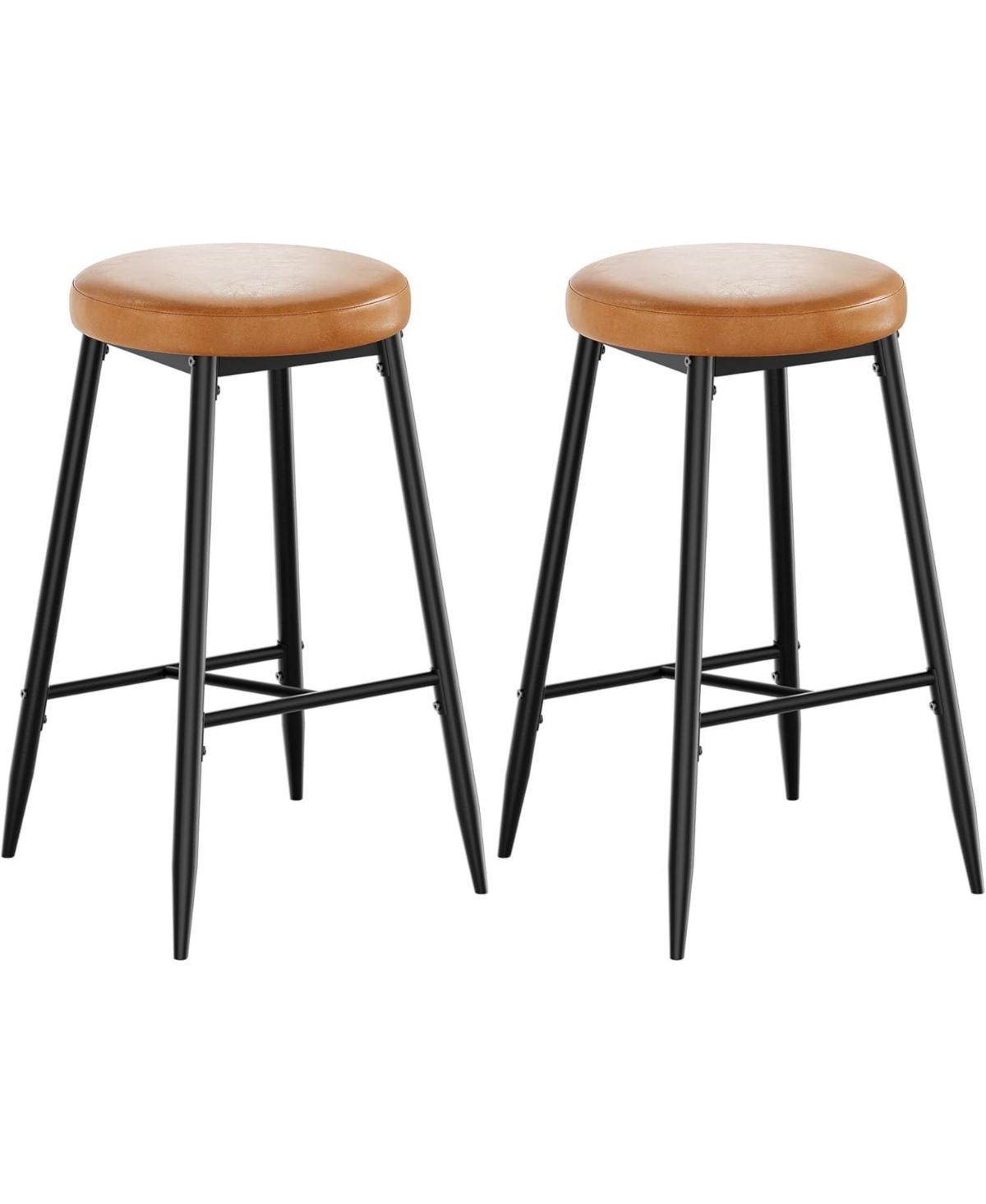 Click here for gaomon Set of 2 Bar Stools  Counter Height Round S... prices