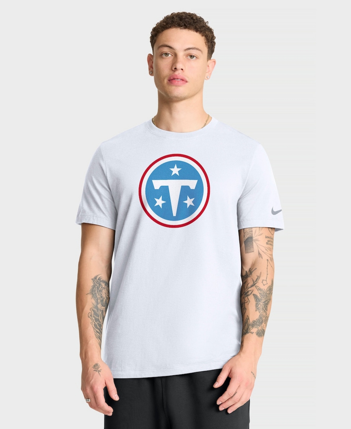 Click here for Nike Mens White Tennessee Titans Essential Logo T-... prices