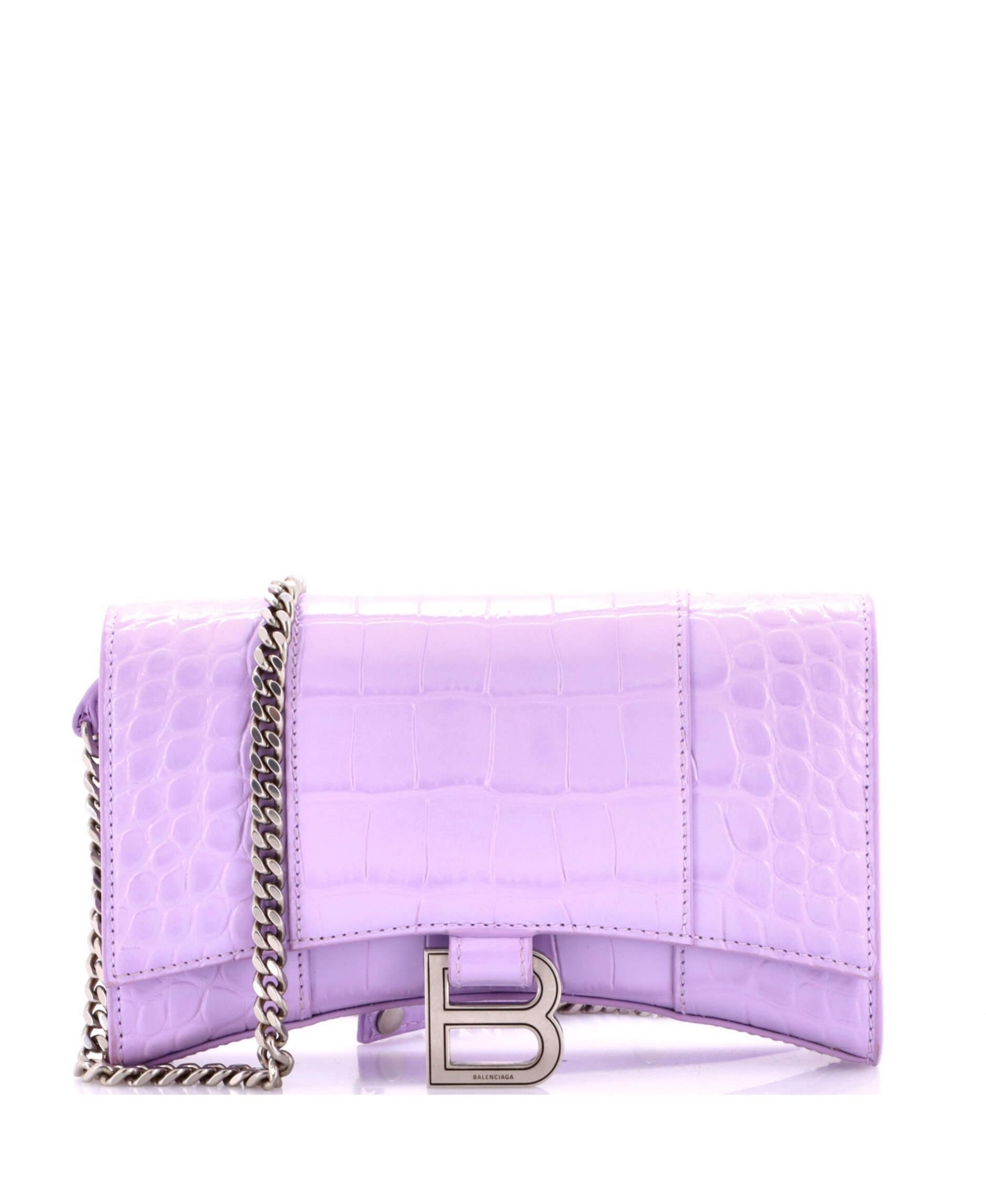 Click here for Pre-Owned Balenciaga Hourglass Chain Wallet Emboss... prices