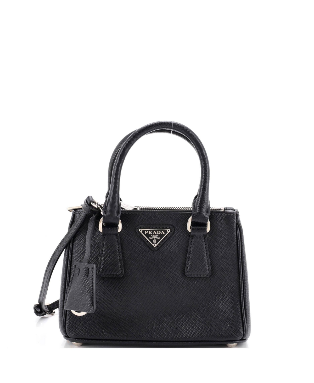 Click here for Pre-Owned Prada Mini Galleria Double Zip Tote Saff... prices