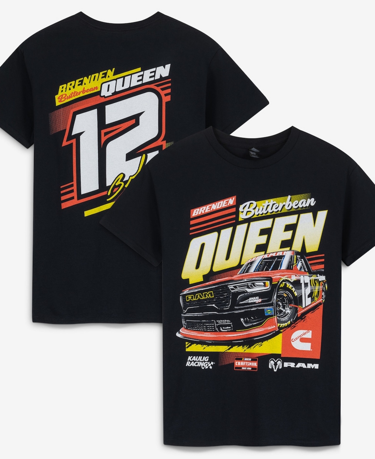 Click here for Kaulig Racing Mens and Womens x Ram Black Butterbe... prices