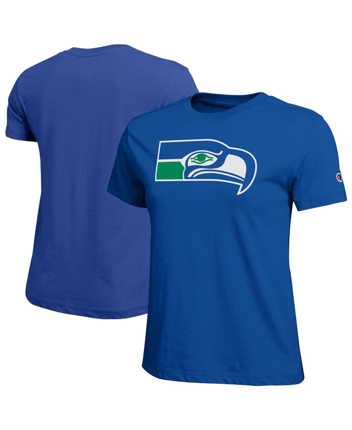 Click here for Champion Womens Royal Seattle Seahawks Logo T-Shir... prices