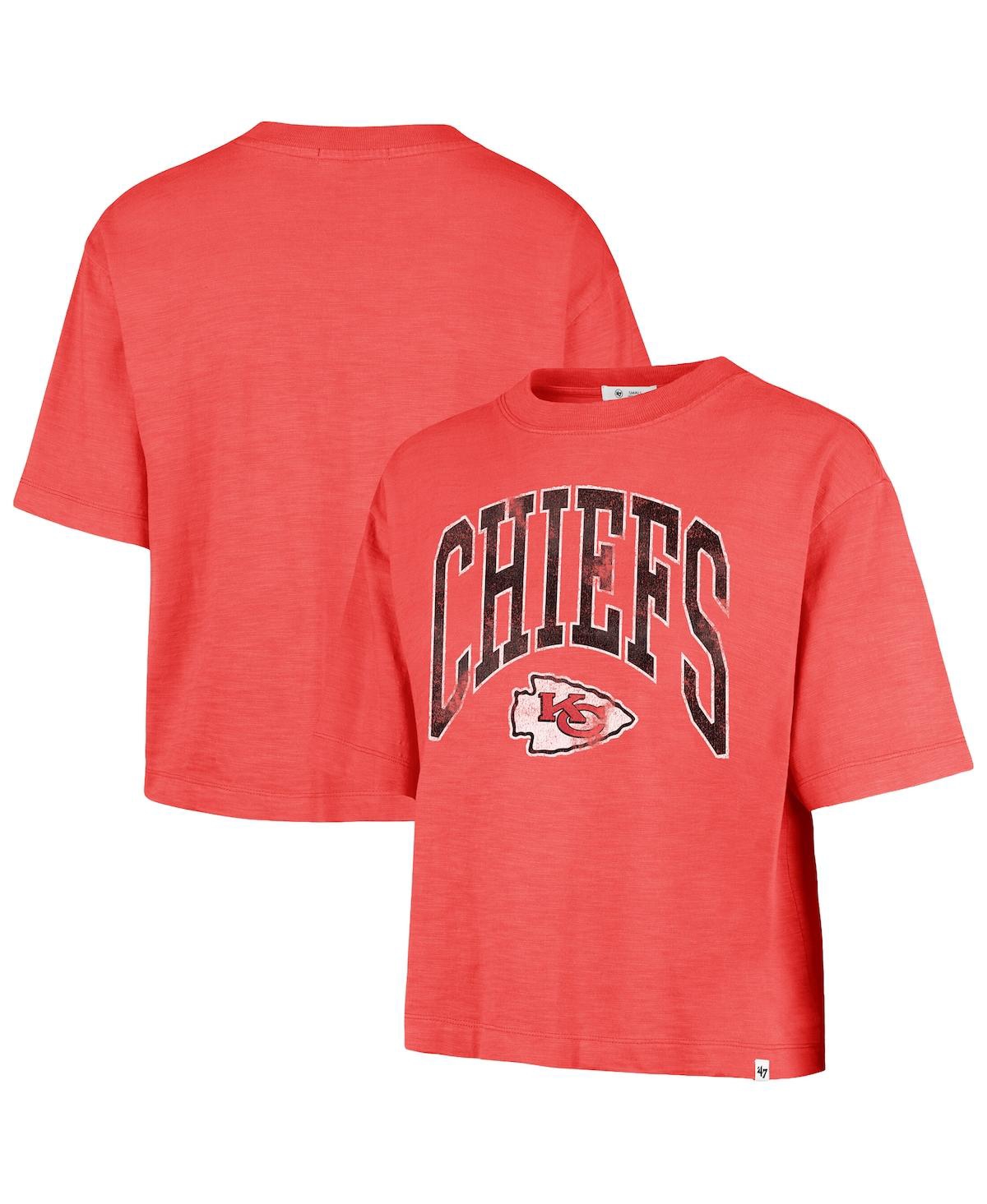 Click here for 47 Brand Womens Red Kansas City Chiefs Cropped Min... prices