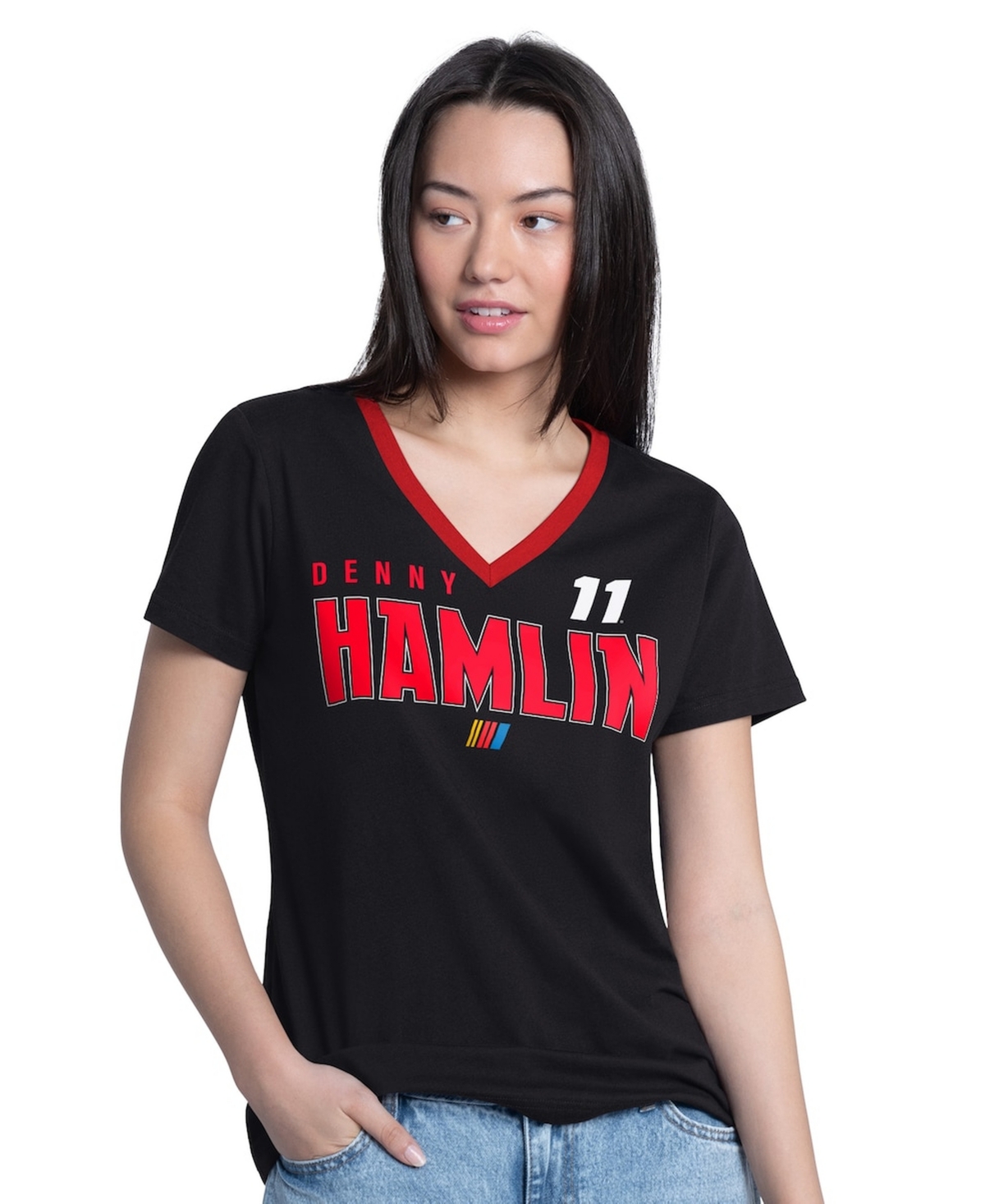 Click here for G-iii 4Her by Carl Banks Womens Black Denny Hamlin... prices