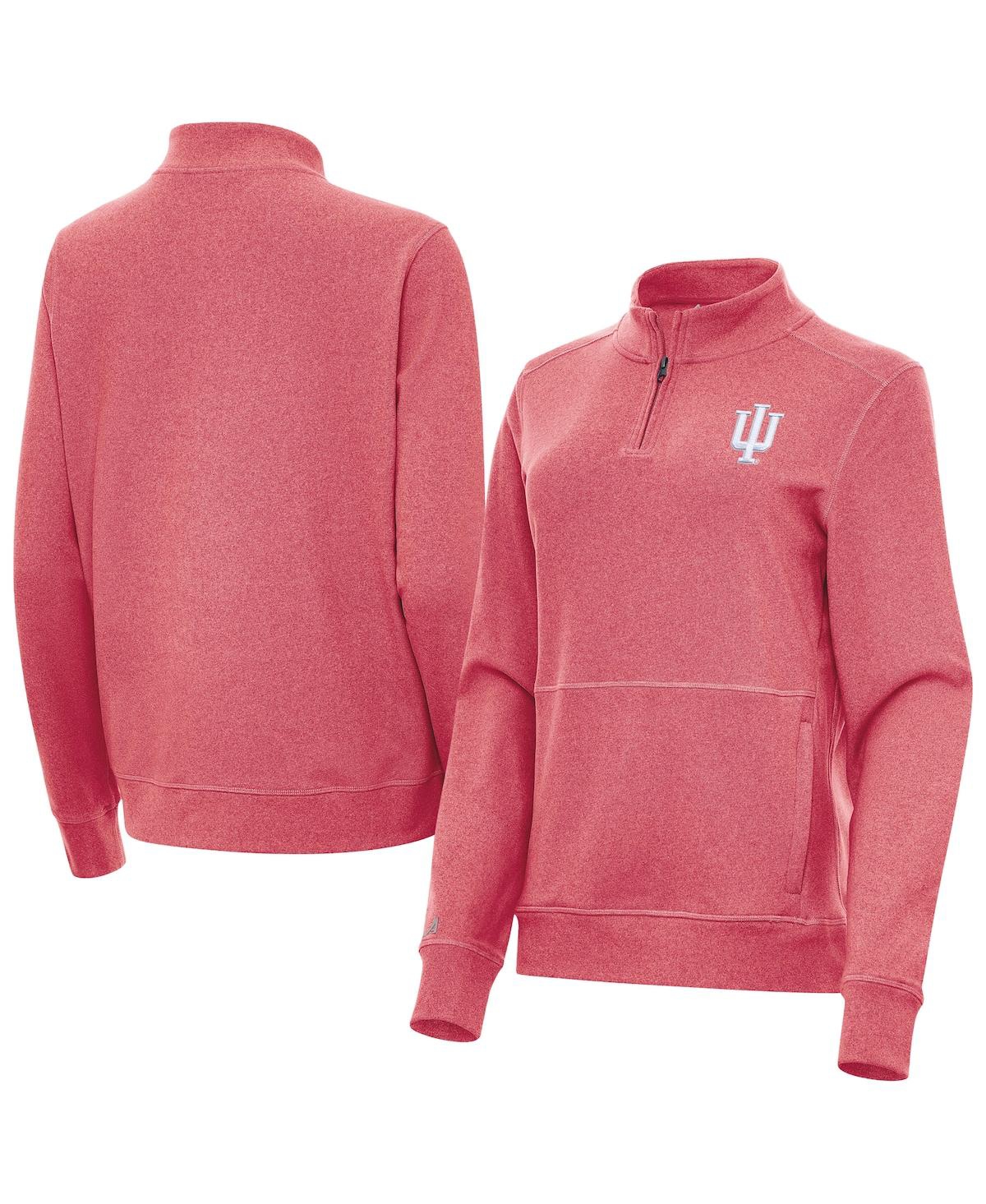 Click here for Antigua Womens Heather Crimson Indiana Hoosiers Cr... prices