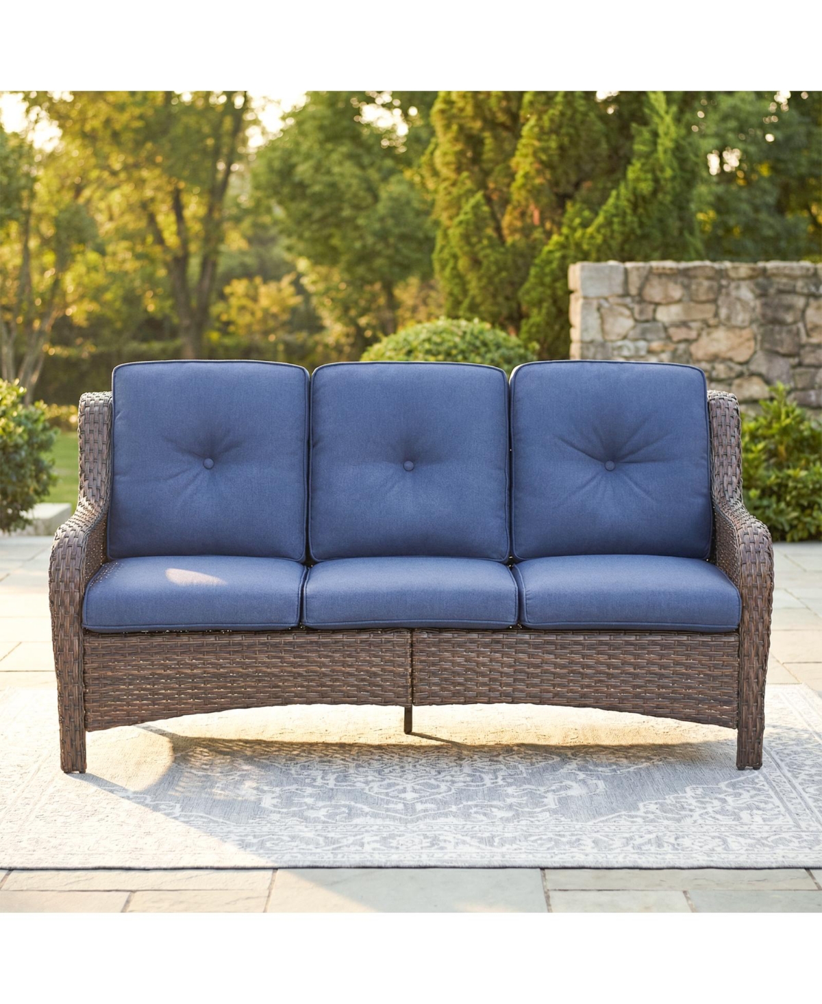Click here for Pocassy Outdoor Patio Sofa Wicker 3 Seater Sofa  R... prices