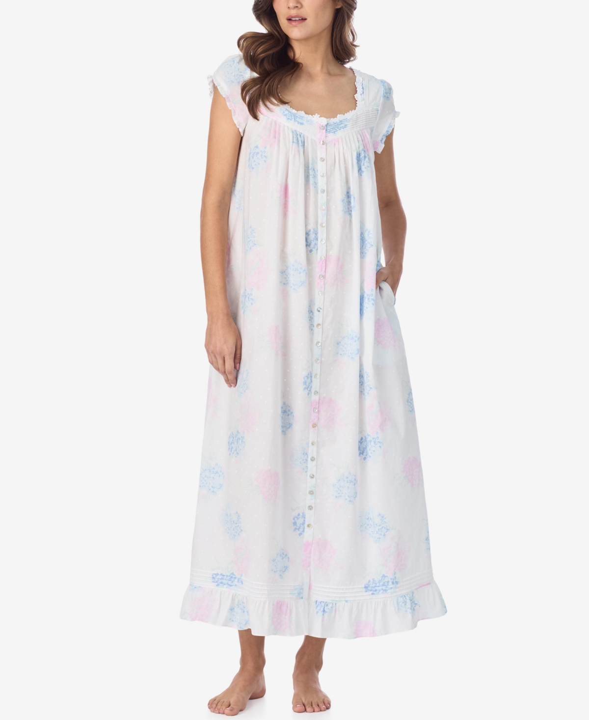 Click here for Eileen West Womens Floral Cap-Sleeve Ballet Nightg... prices