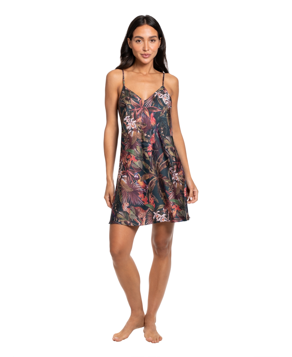 Click here for Midnight Bakery Womens Printed Chemise - Jungle Pr... prices