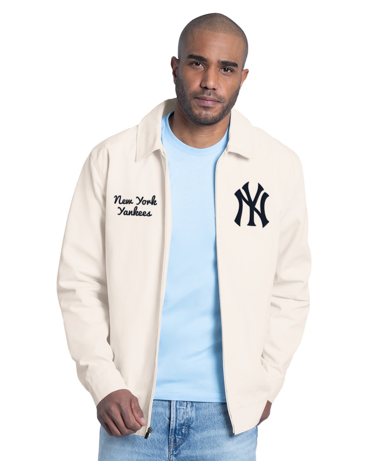 Click here for Starter Mens White New York Yankees Franchise Ligh... prices