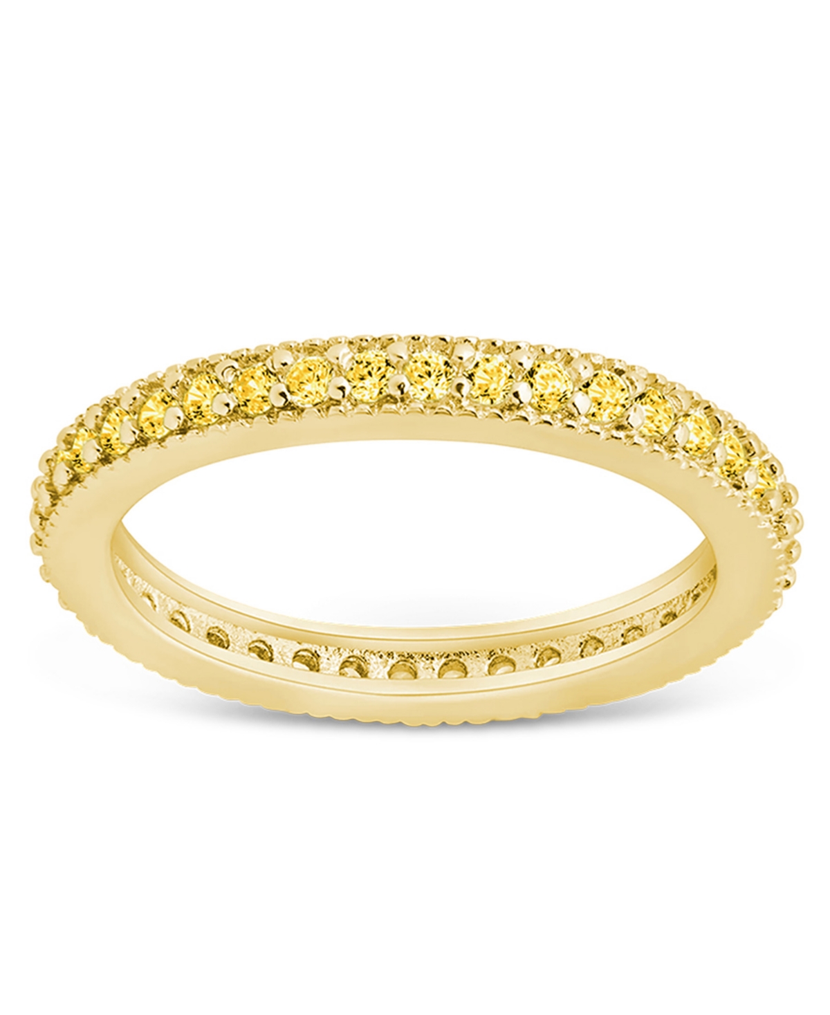 Click here for Sterling Forever 2.5mm Thin Cubic Zirconia Band Ri... prices