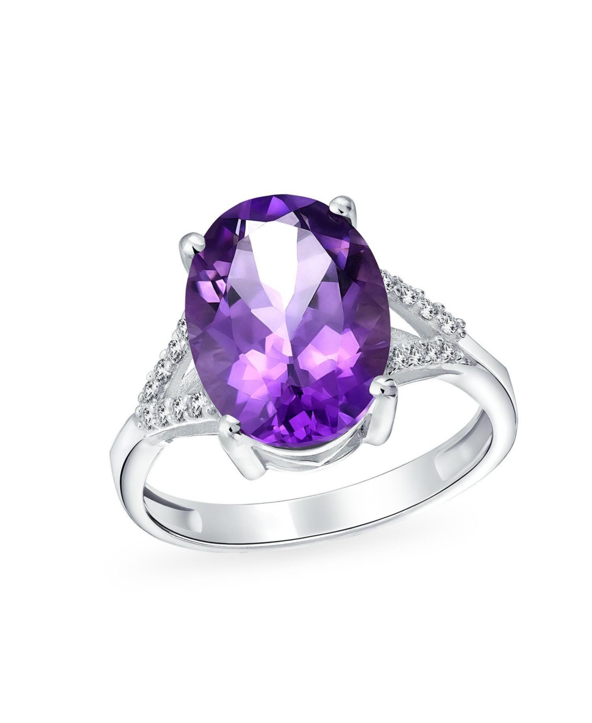 Click here for Bling Jewelry Classic Oval Gemstone Halo Statement... prices