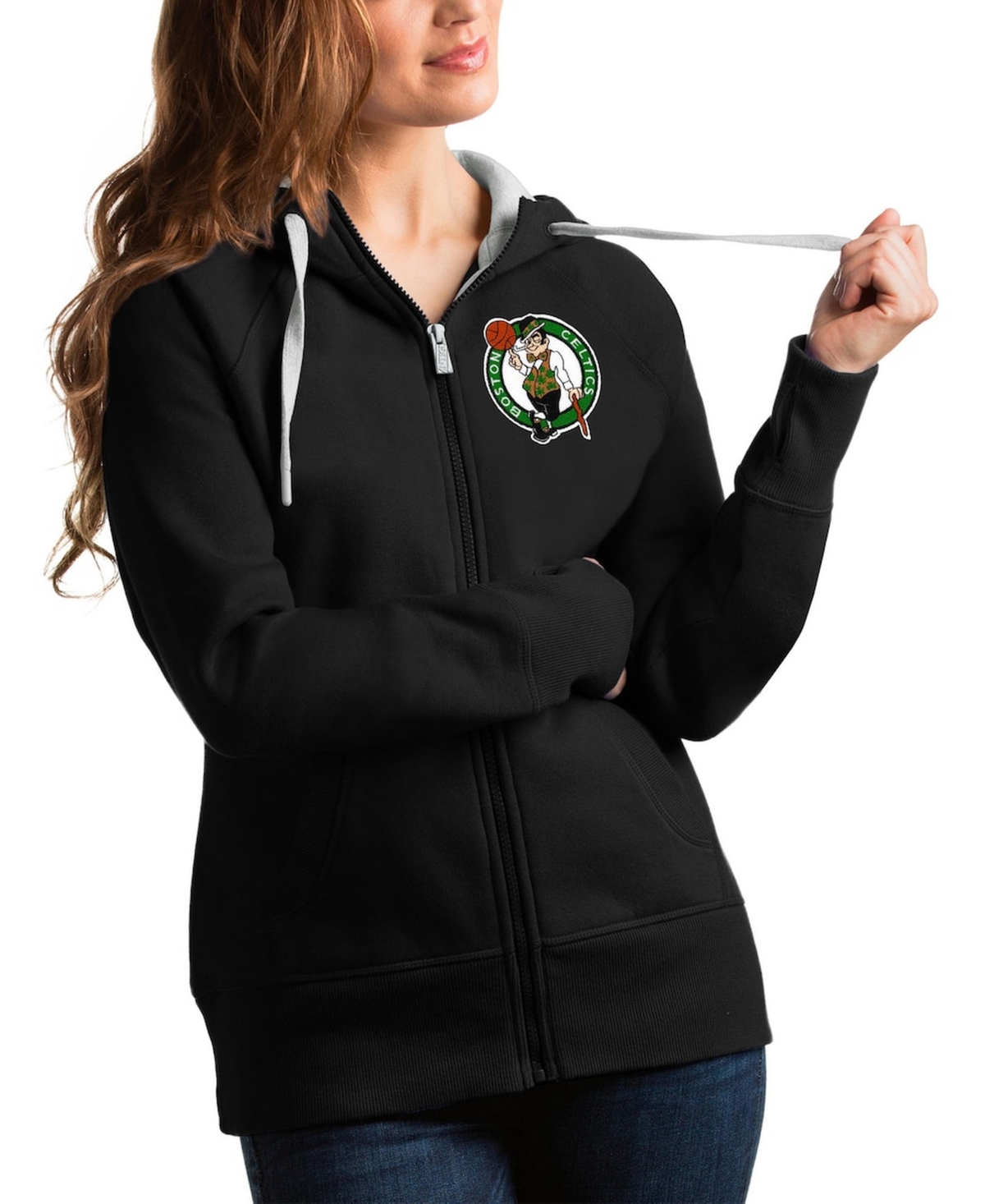 Click here for Antigua Womens Black Boston Celtics Victory Full-Z... prices