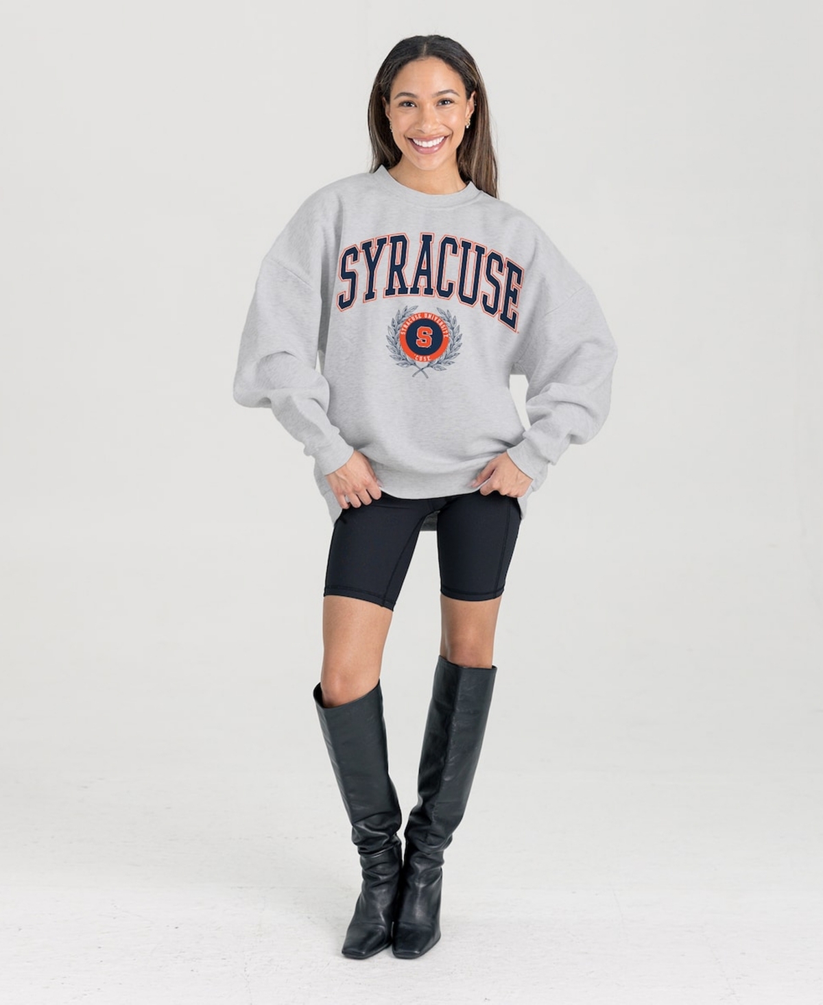 Click here for Gameday Couture Womens Ash Syracuse Orange Oversiz... prices