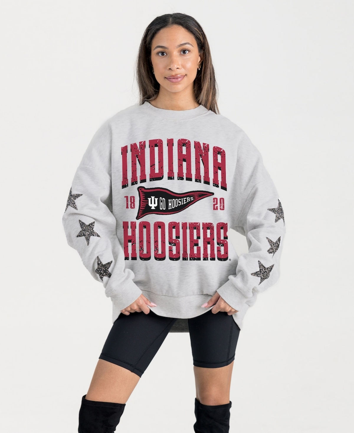 Click here for Gameday Couture Womens Ash Indiana Hoosiers Oversi... prices